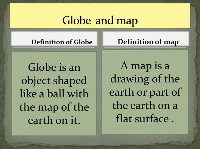 Map and globe | PPT