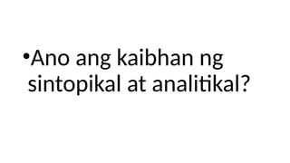 SECOND SEM Lesson 1 (Mapanuring Pagbasa) | PPTX