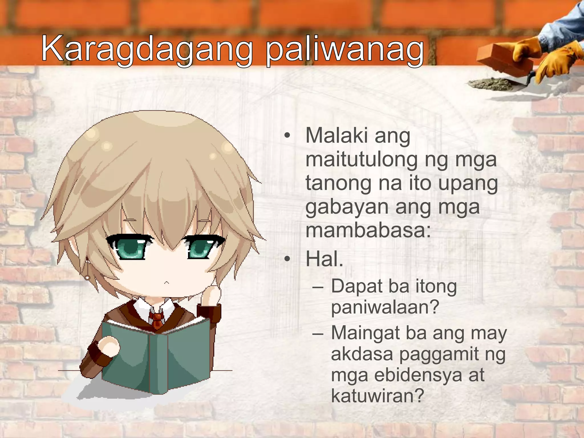 Mapanuring pagbasa | PPTX