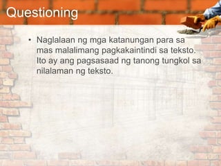 Mapanuring pagbasa | PPTX