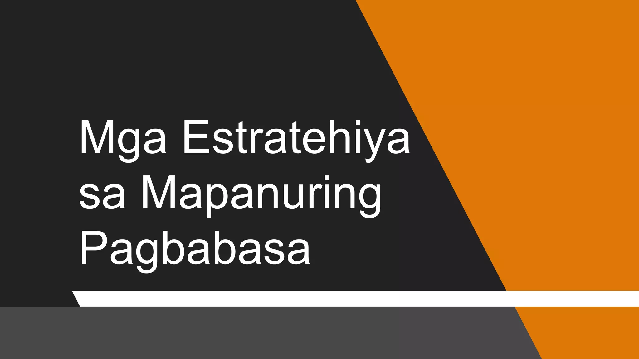 Mapanuring Mambabasa | PPTX
