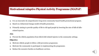 fall prevention (Motivational physical activity program (MPAP) for fall ...