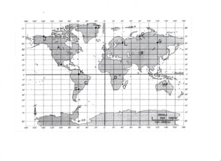 Mapa De Coordenadas Para Niños