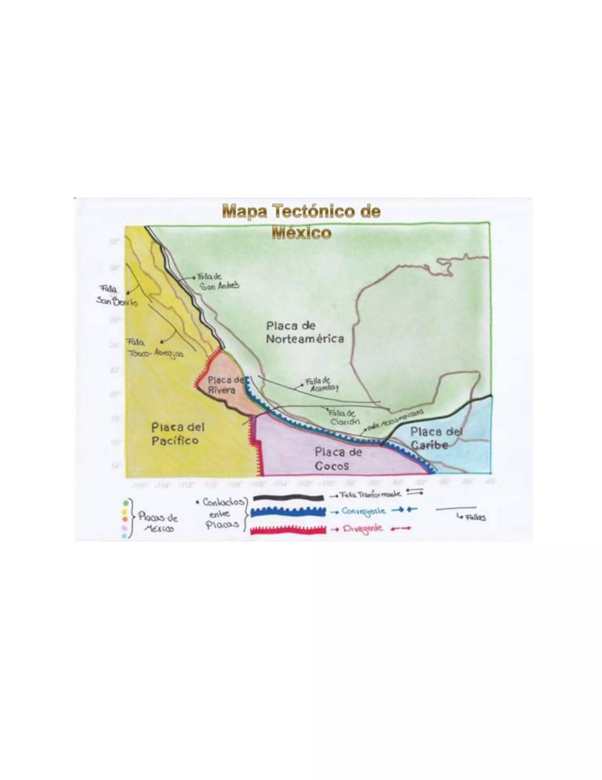 Mapa de placas tectonicas | PDF
