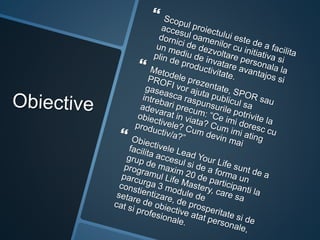 Mapa prezentare Lead Your Life | PDF