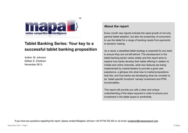 Tablet Banking Series: Your key to a successful tablet banking ...