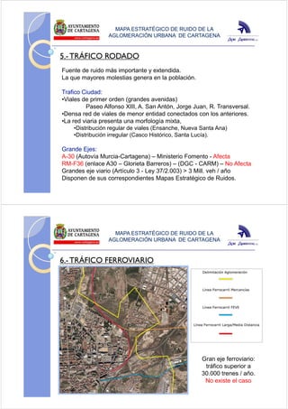 Mapa ruido cartagena | PDF
