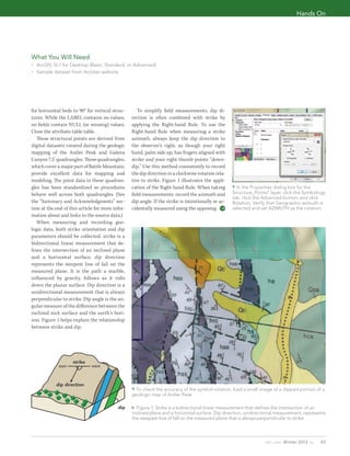 Mapas an dip y dips direccion en arcgis | PDF