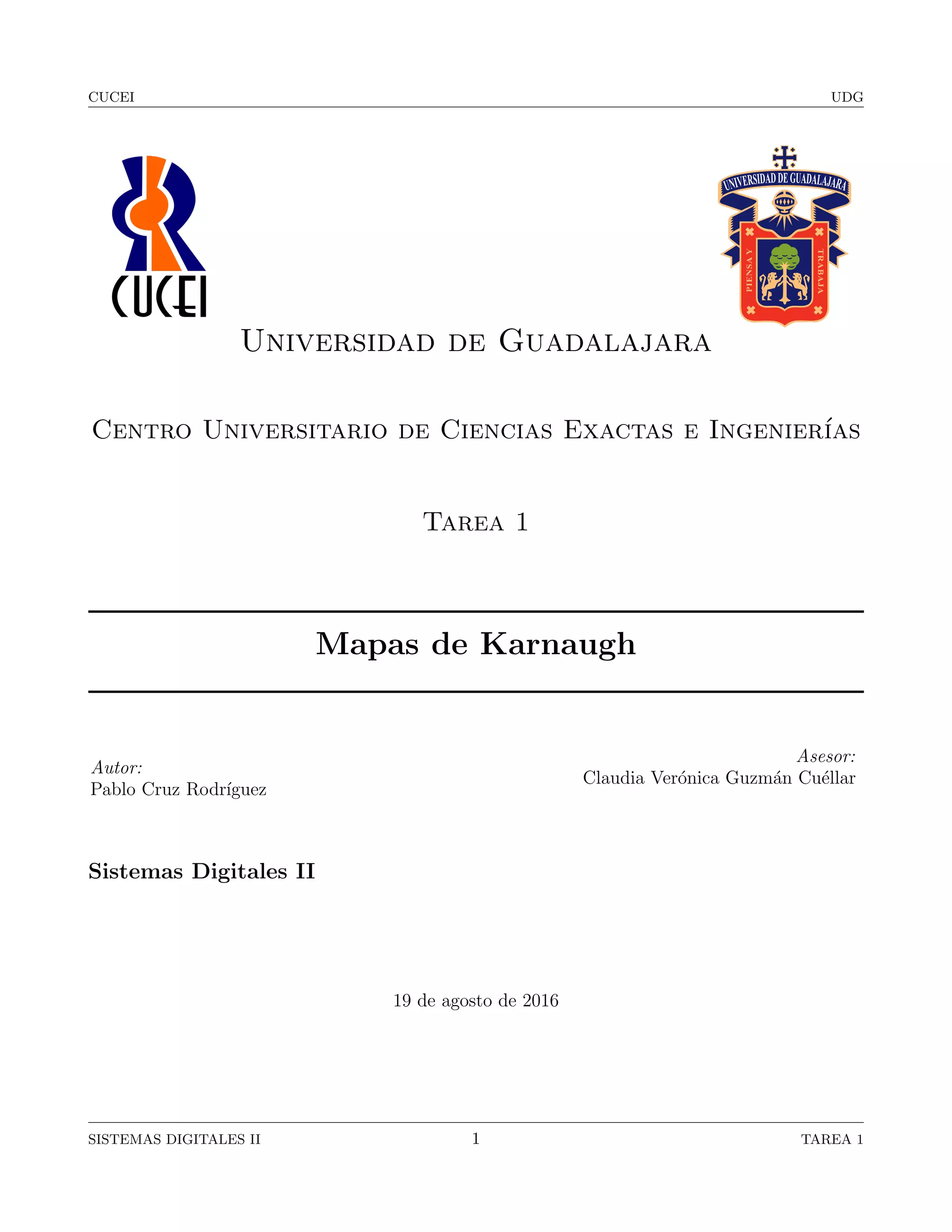 Mapas de karnaugh (ejercicios resueltos) | PDF
