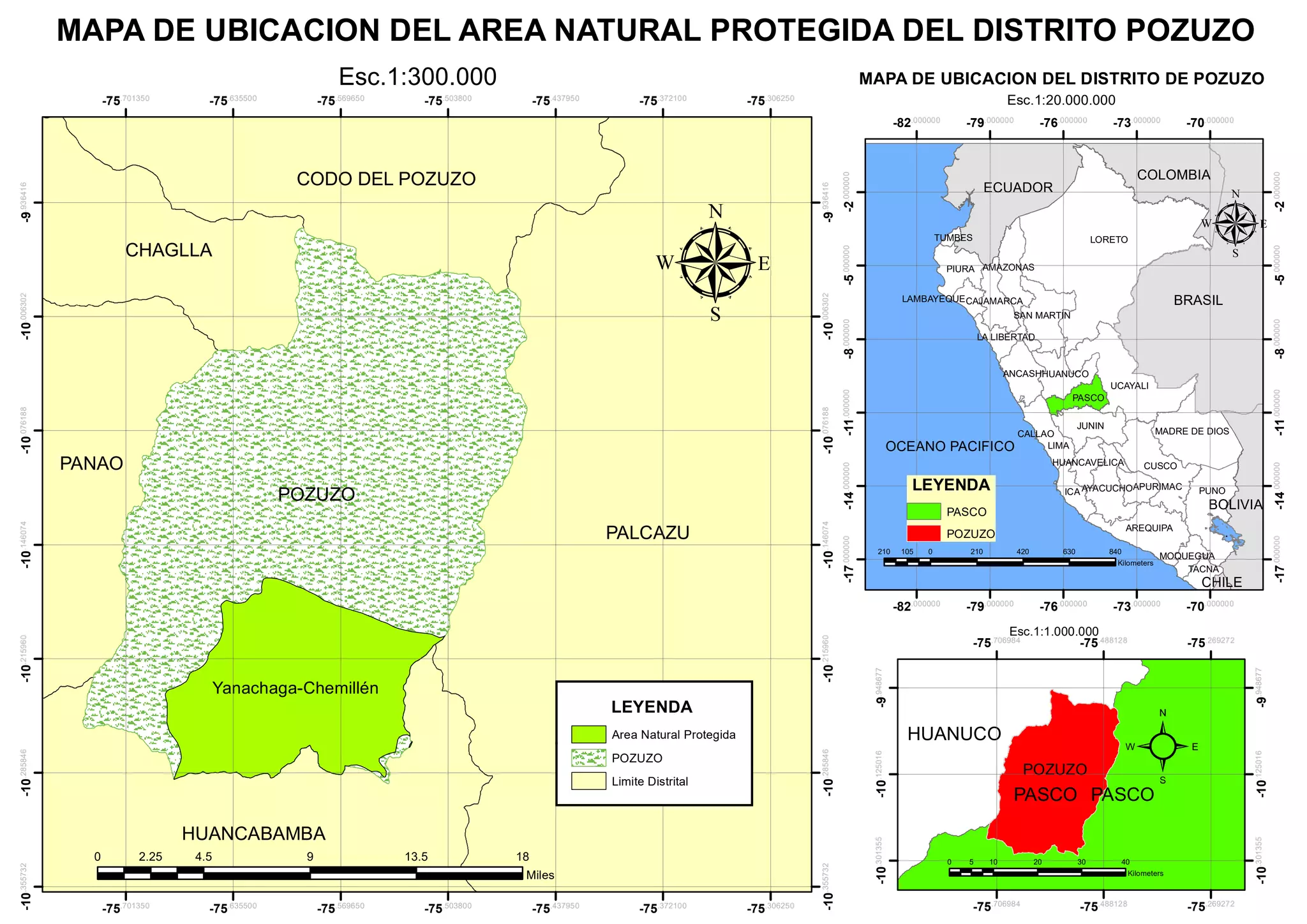 Mapas del distrito de pozuzo | PDF