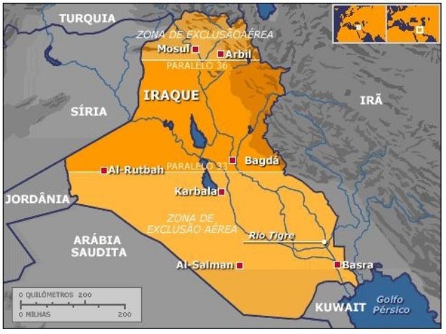 Mapas do iraque