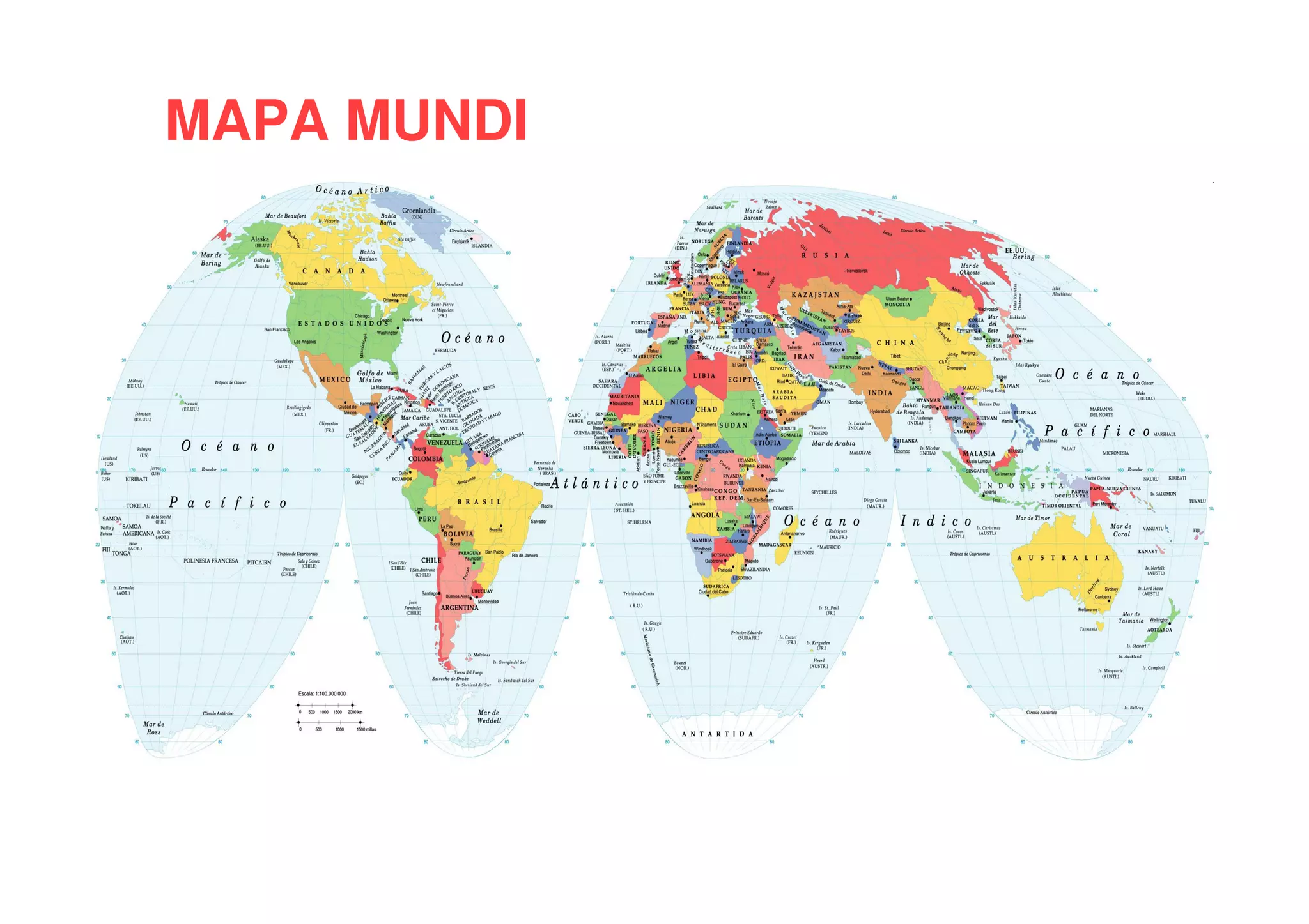 MAPAS POLÍTICOS DEL MUNDO Y ESPAÑA | PDF