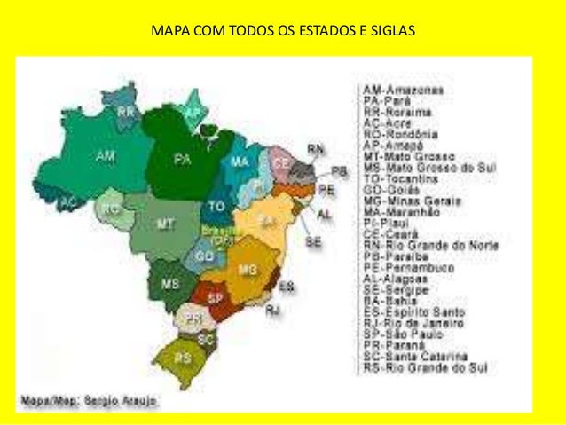 Mapas políticos e geográficos do brasil