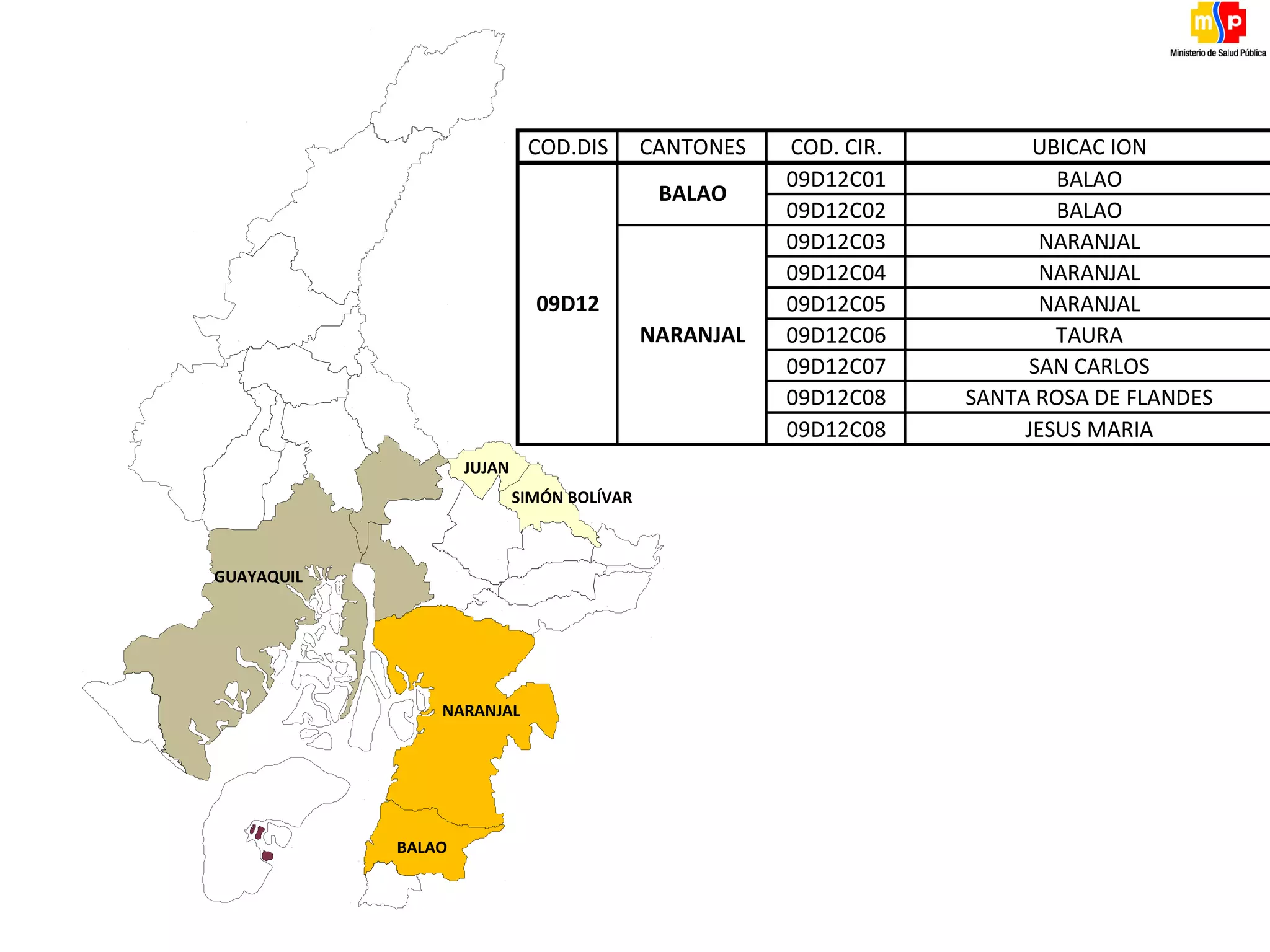 Mapas tematicos de distritos y circuitos | PPT