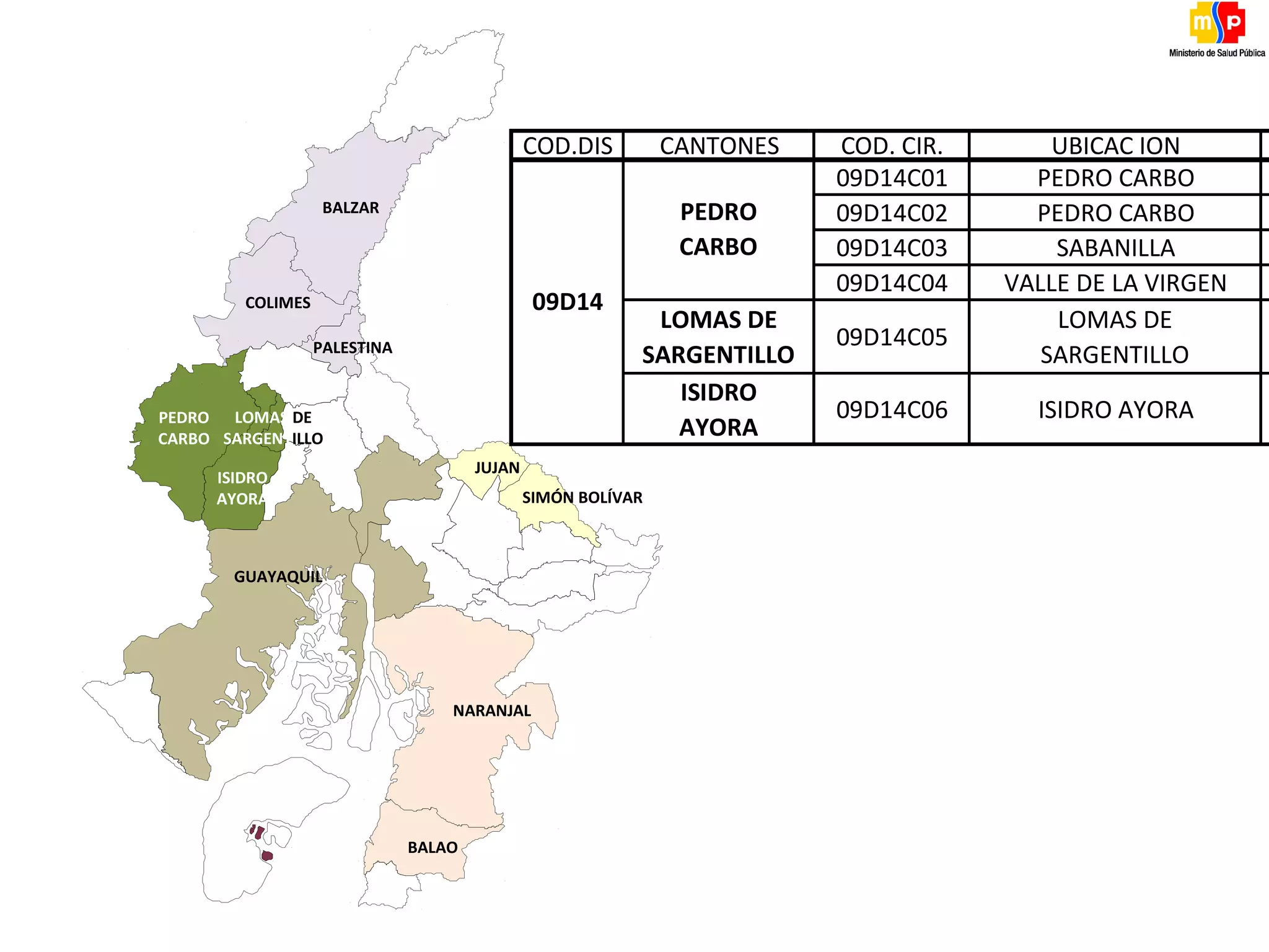 Mapas tematicos de distritos y circuitos | PPT