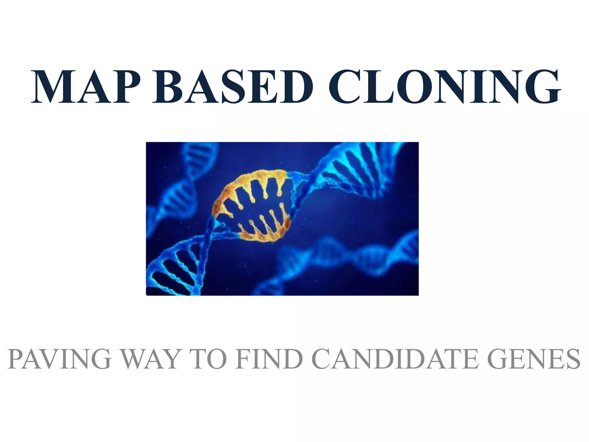 Map based cloning | PPTX