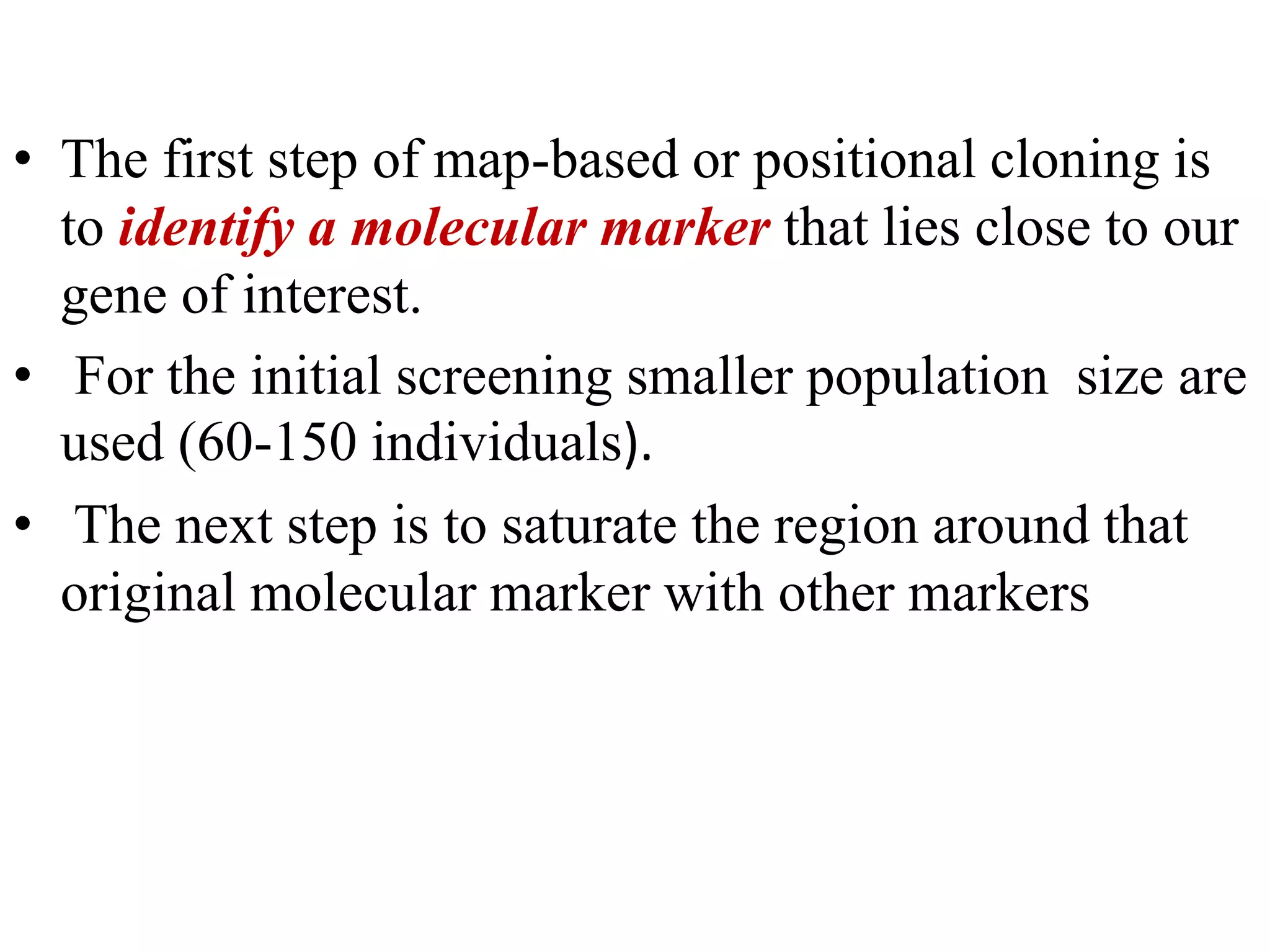 Map based cloning | PPTX