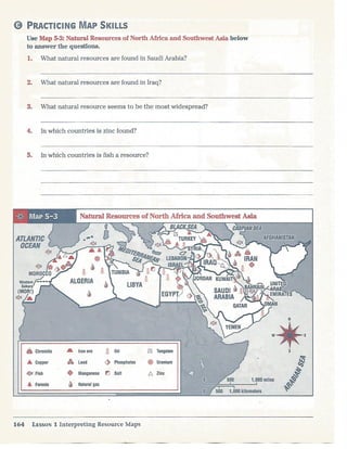 Map center lesson keys and resource | PDF