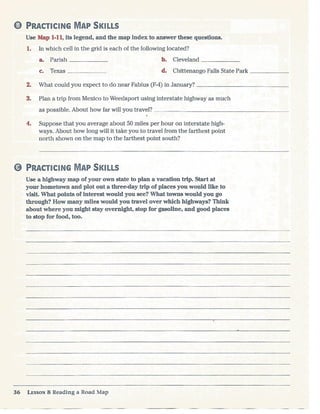 Map center lesson road maps | PDF