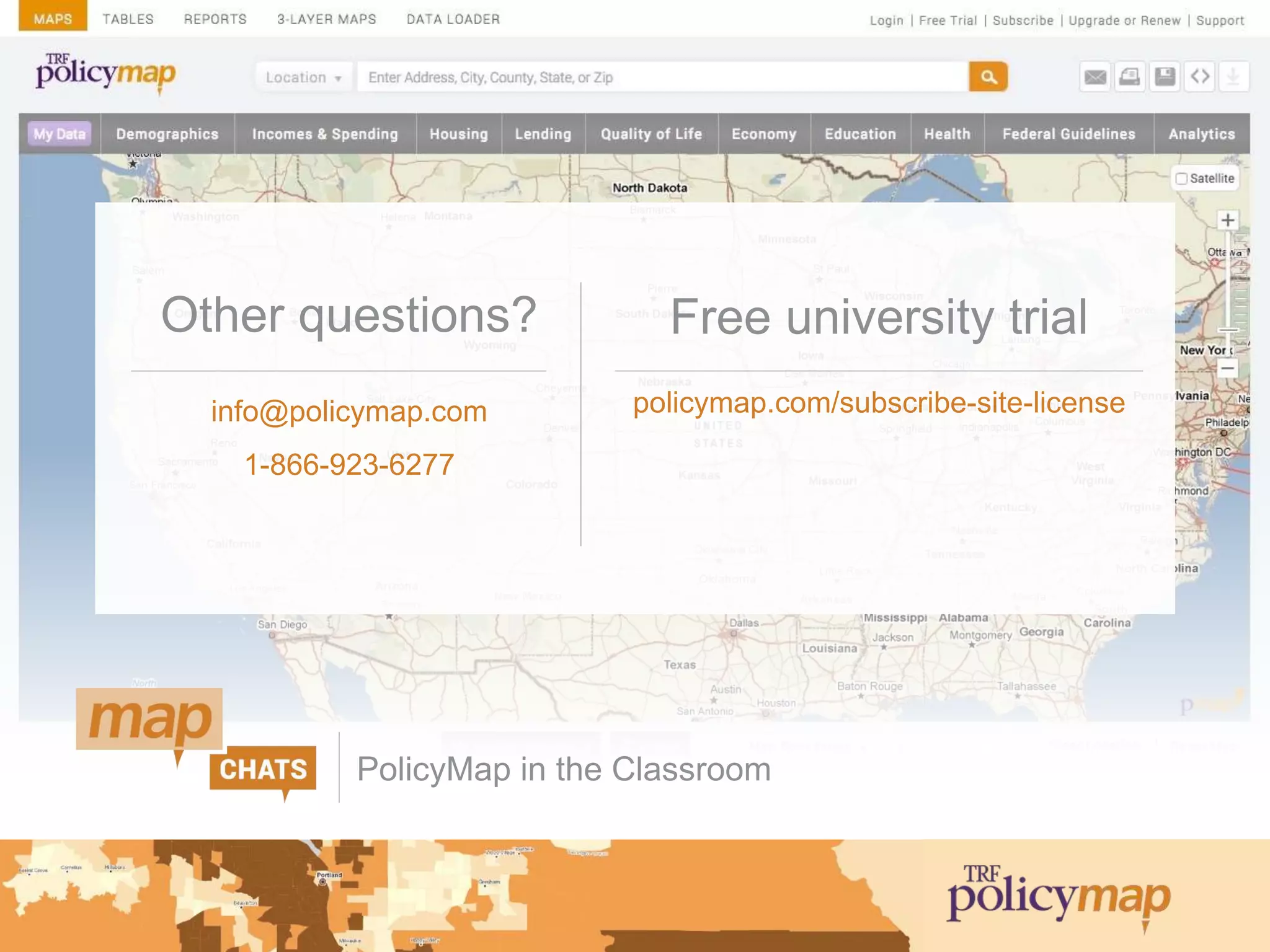 Mapchats - PolicyMap in the Classroom | PPTX