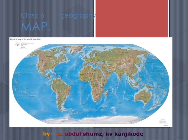 Map, Geography class 6 cbse