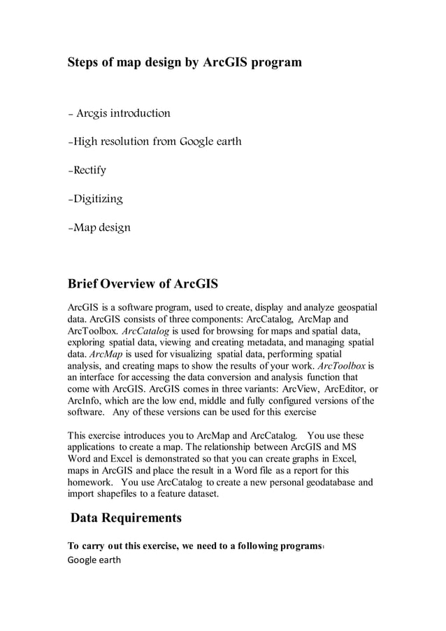 map design by ArcGIS program | DOCX