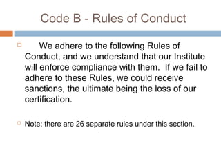 The AICP Code of Ethics and More | PPT