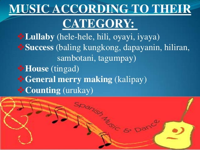 Genres Of Music During Spanish Time