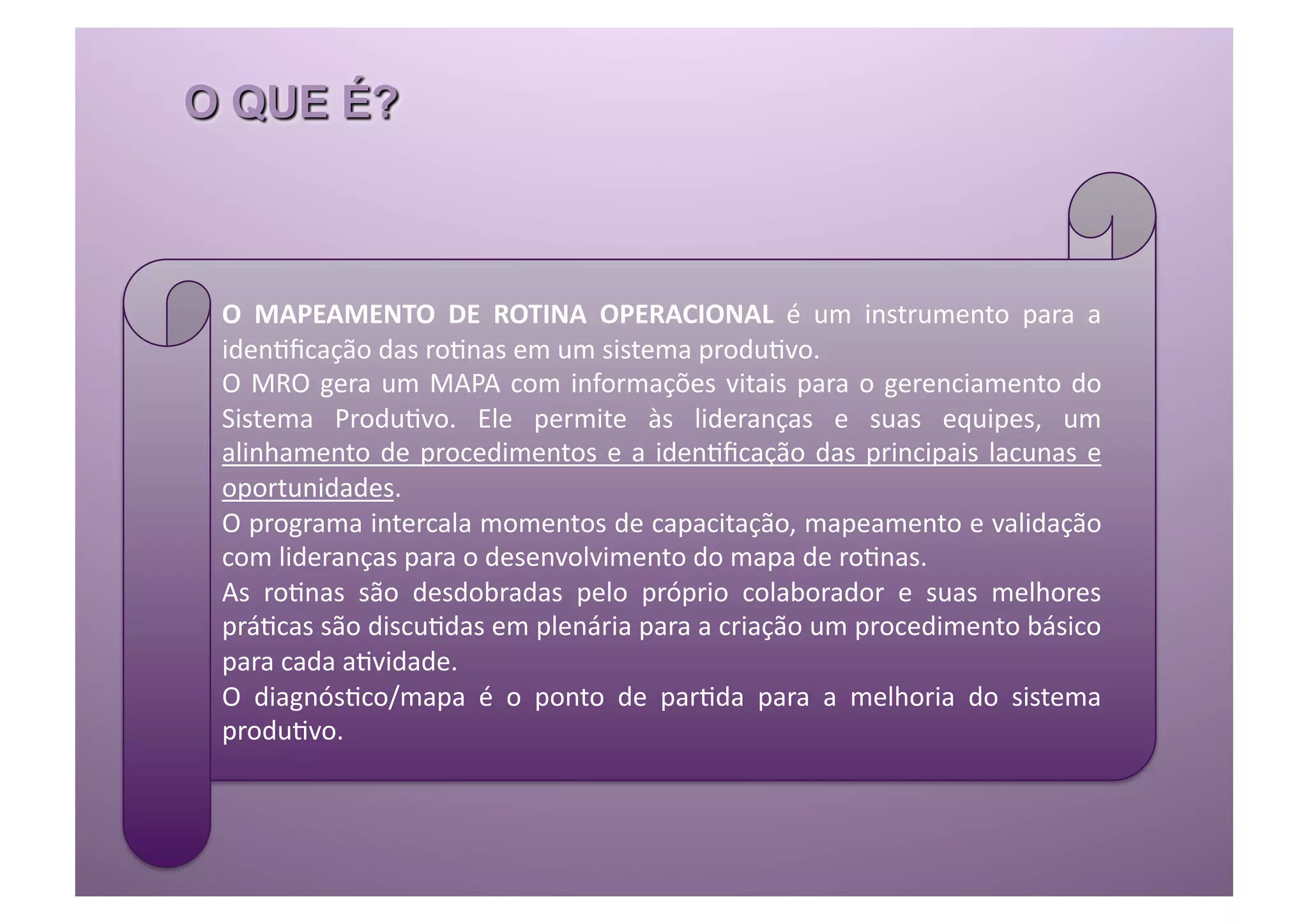 Mapeamento de Rotinas | PPT