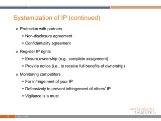 Intellectual Property Considerations for Manufacturing | PDF