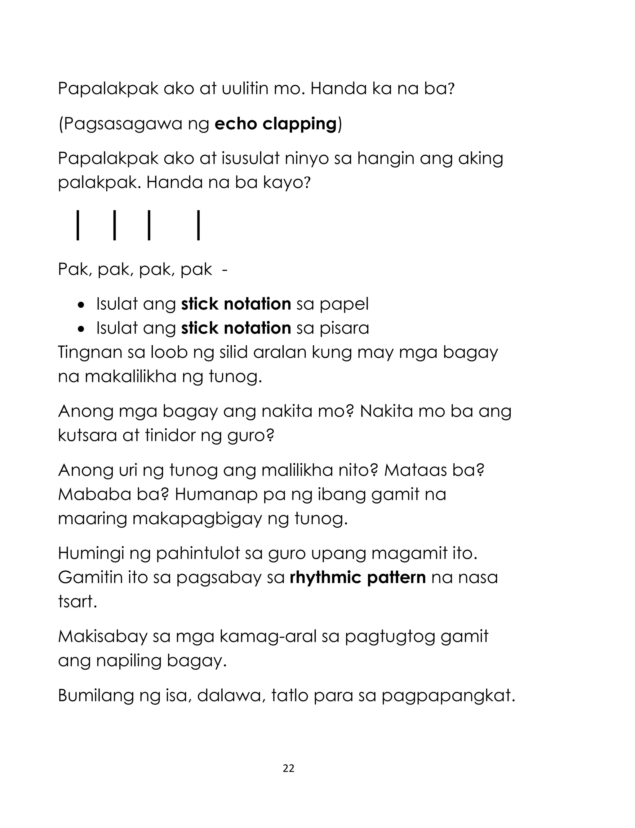 K TO 12 GRADE 2 LEARNING MATERIAL IN MAPEH | PDF