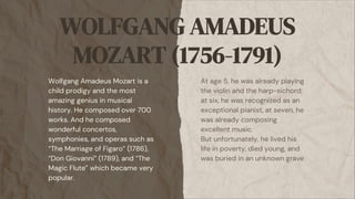 MUSIC OF THE CLASSICAL PERIOD and the DIFFERENT COMPOSERS | PPTX