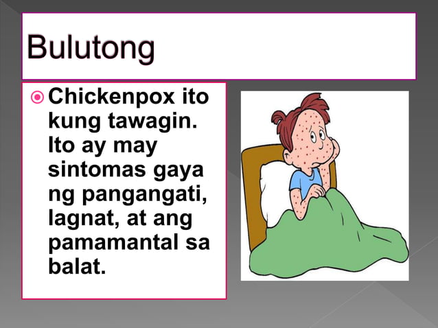 Mga Karaniwang Sakit ng Bata- MAPEH 3- Health | PPTX