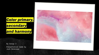 Primary and Secondary Colors Powerpoint presentation | PPTX