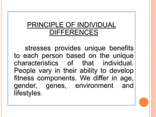 Principles of Physical Activity | PPTX