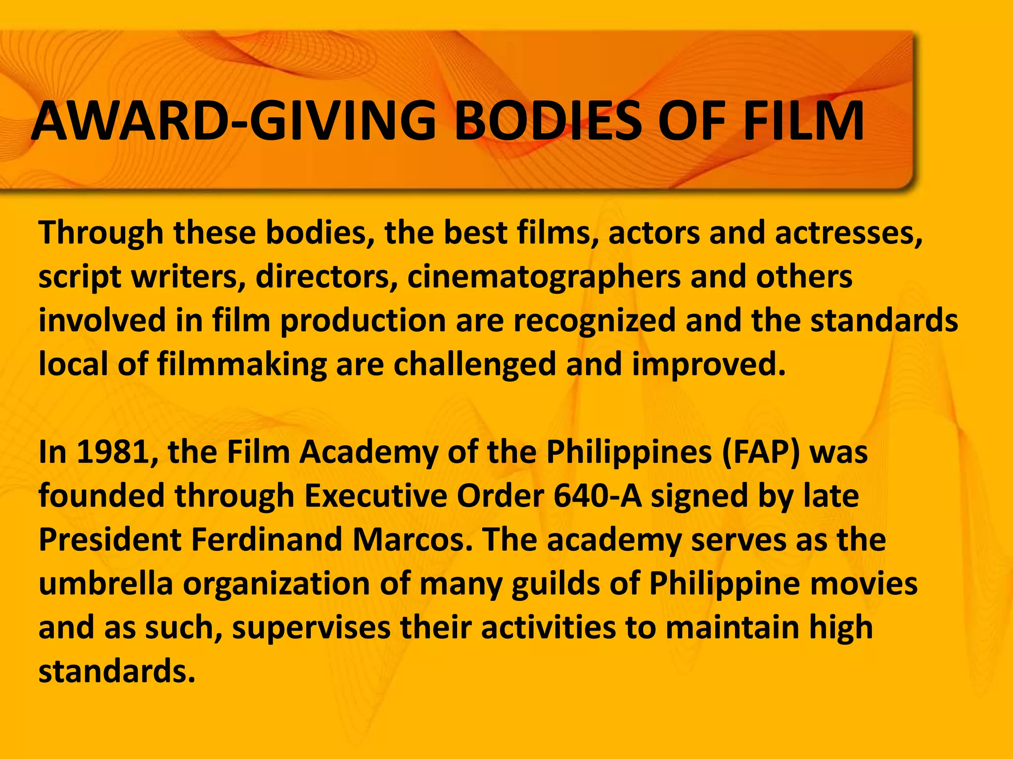 The Art of Philippine Films | PPTX