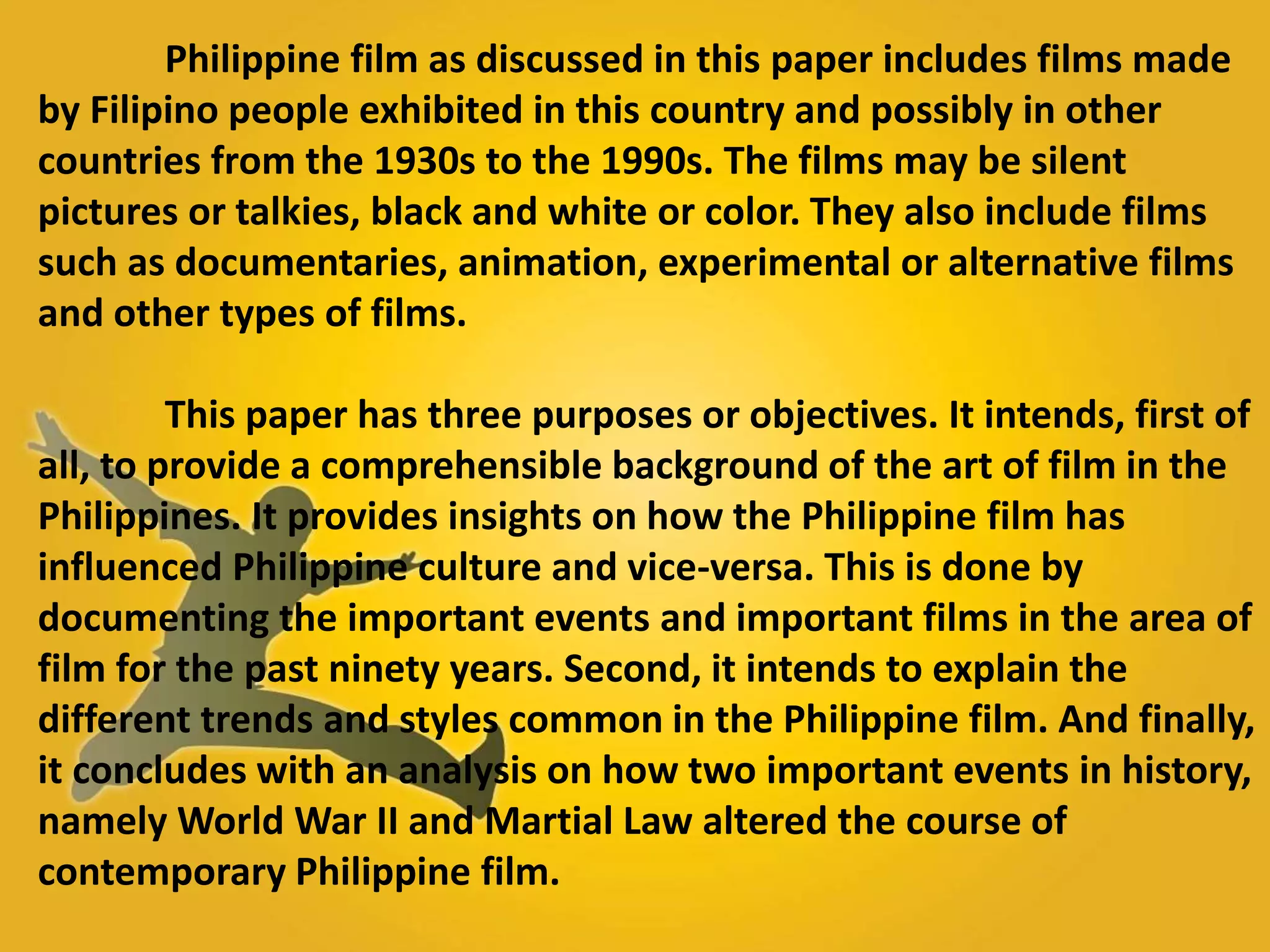 The Art of Philippine Films | PPTX