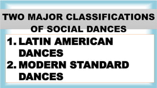 Quarter one- week one- MAPEH-Social-Dance. | PPT