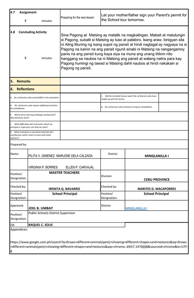 mapeh_1-art-dlp_8.pdf teacher's sample dlp | PDF