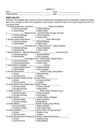 MUSIC LECTURE AND ACTIVITY IN MAPEH 10.docx