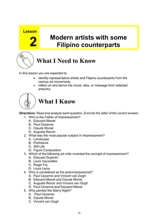 MAPEH10-ARTS Q1_Mod 1 Art Movements V3.docx