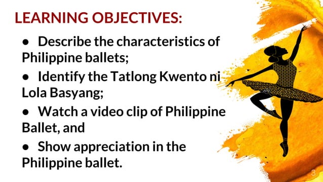 MAPEH GRADE 10 - PHILIPPINE BALLET MUSIC | PPTX