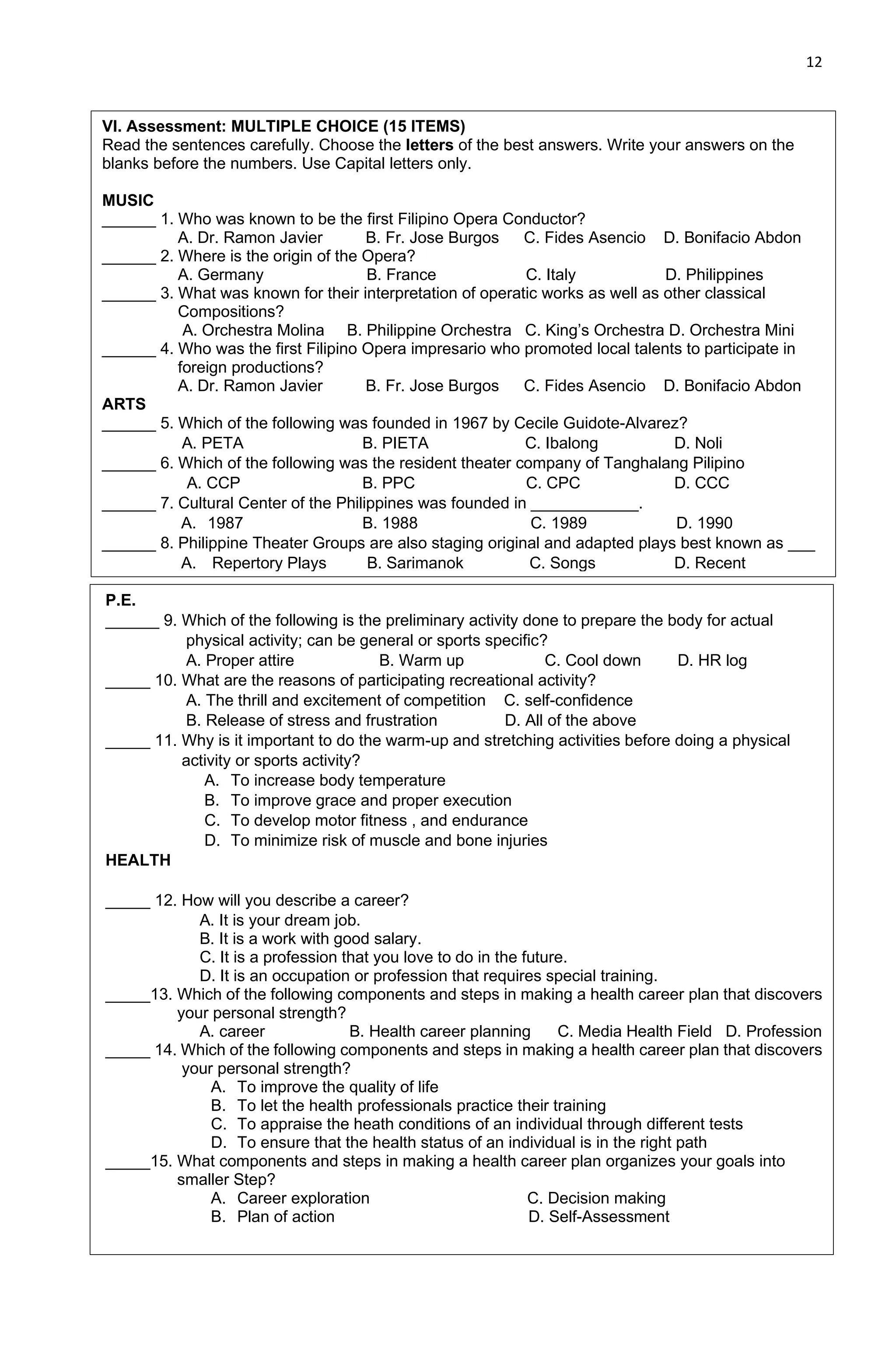 MAPEH 10-Q4-Week 1-converted.pdfpowerpointquarter4 | PDF