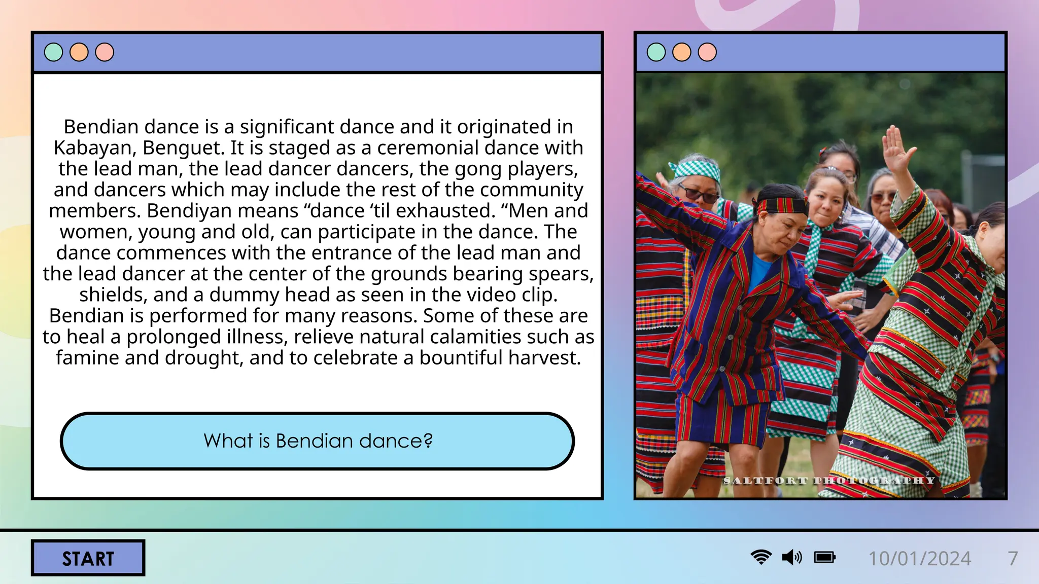 MAPEH 2nd Quarter BENDIAN DANCE IN BENGUET.pptx