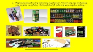 MAPEH 5 - HEALTH PPT Q3 - Aralin 3 - Caffeine, Nikotina At Alcohol.pptx