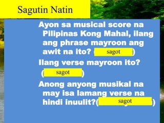 MAPEH 5 - MUSIC PPT Q3 - Aralin 1 - Disenyo O Istruktura Ng Anyong ...