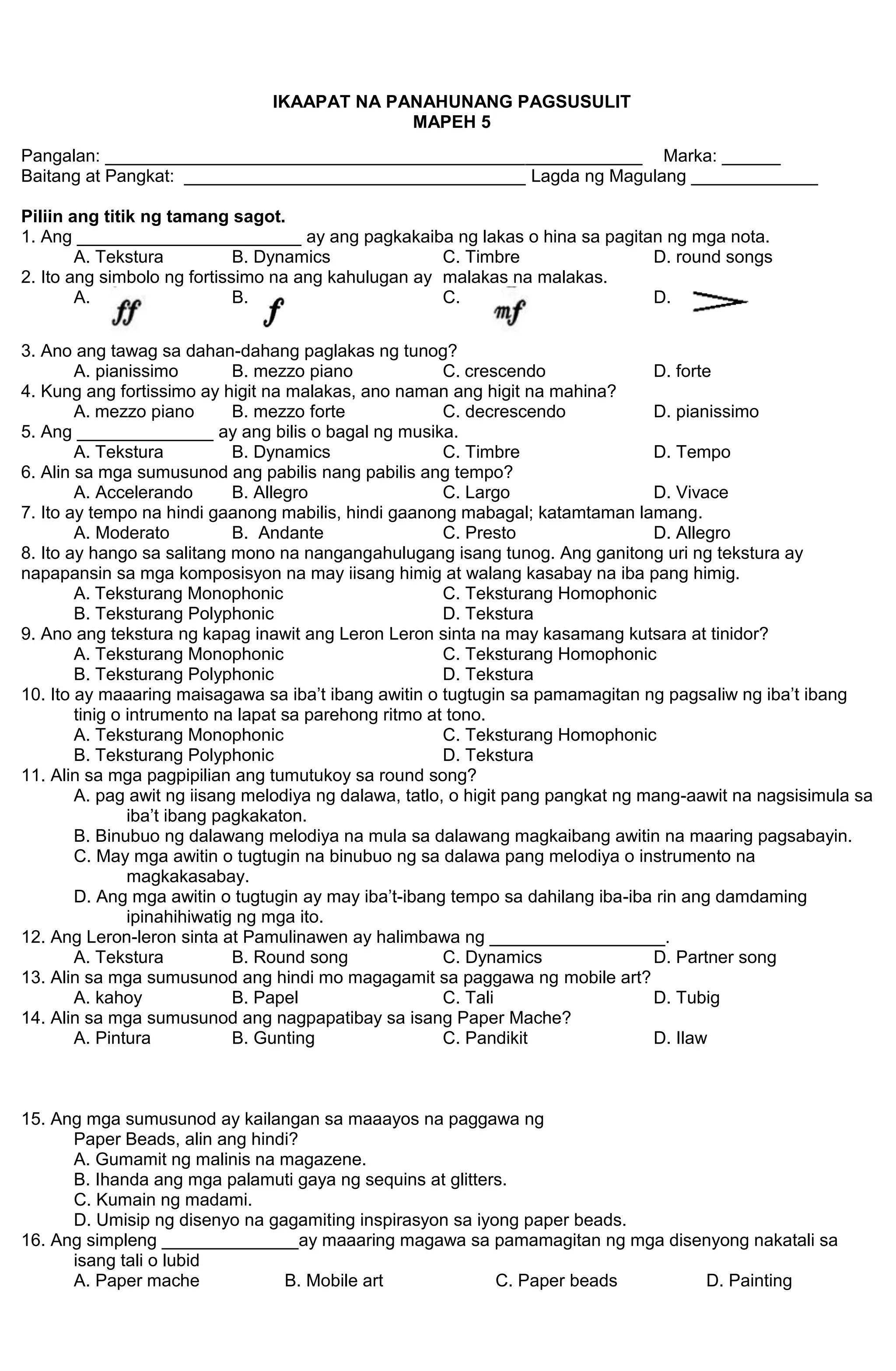 MAPEH 5-PERIODICAL-Quarter 4.docx