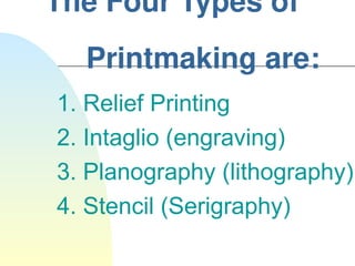 MAPEH 6 - ARTS PPT Q3 - Printmaking Types.ppt