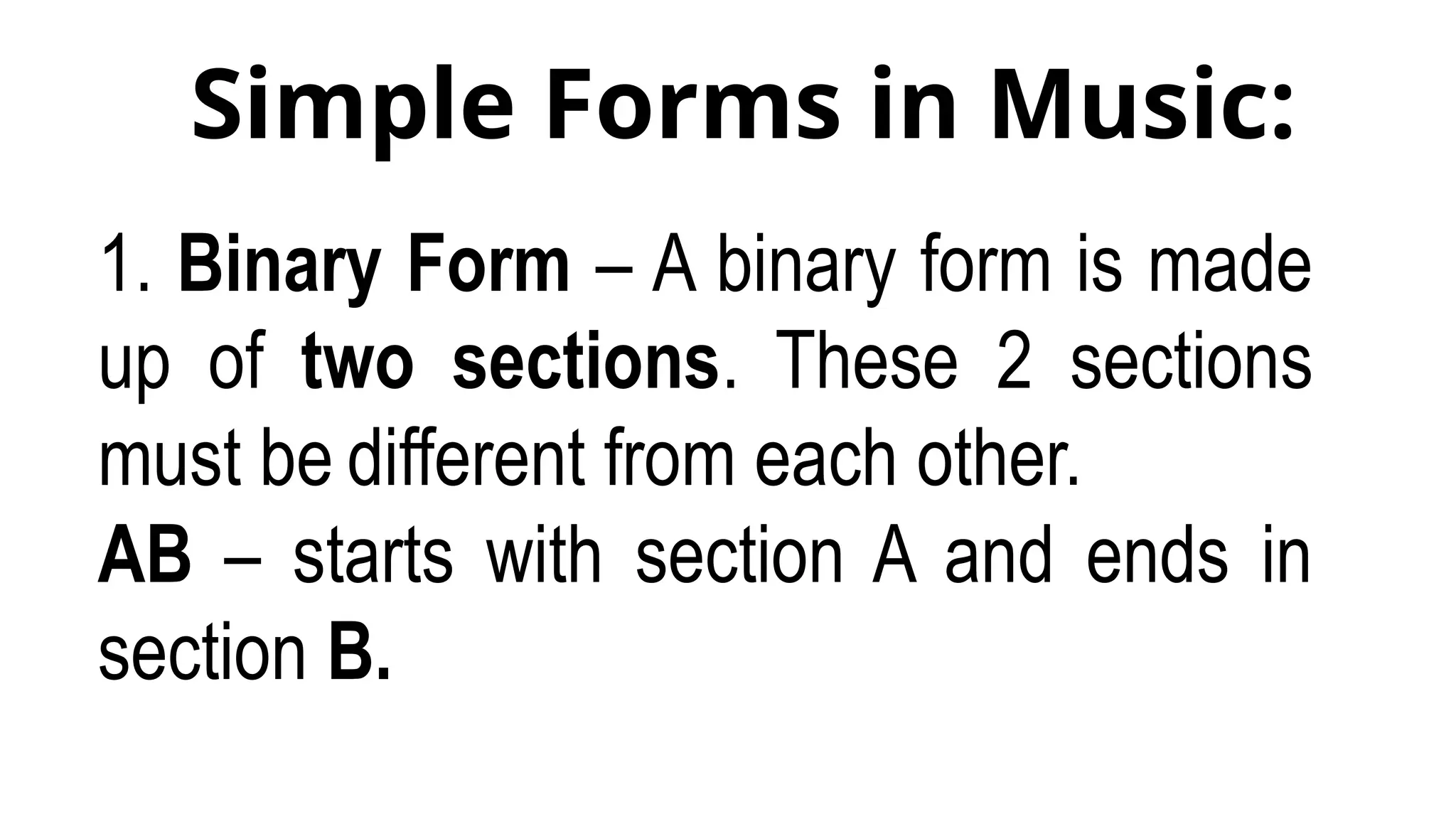 MAPEH 6-Identifies simple musical forms of songs from the community | PPTX