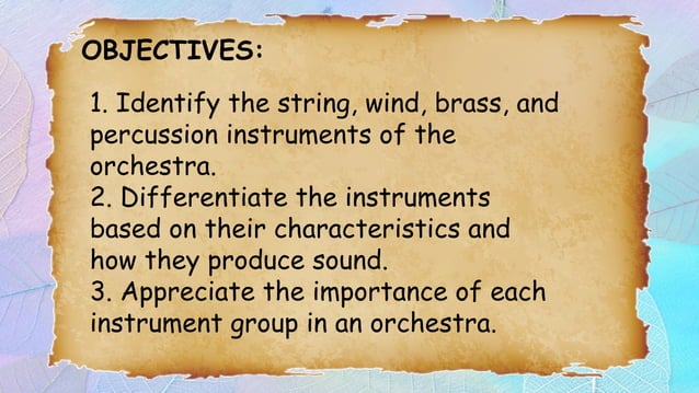 Mapeh 6 Music - Instruments of the Orchestra.pptx
